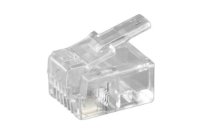 Microconnect KON501-10R wire connector RJ-11 6P4C Transparent ...