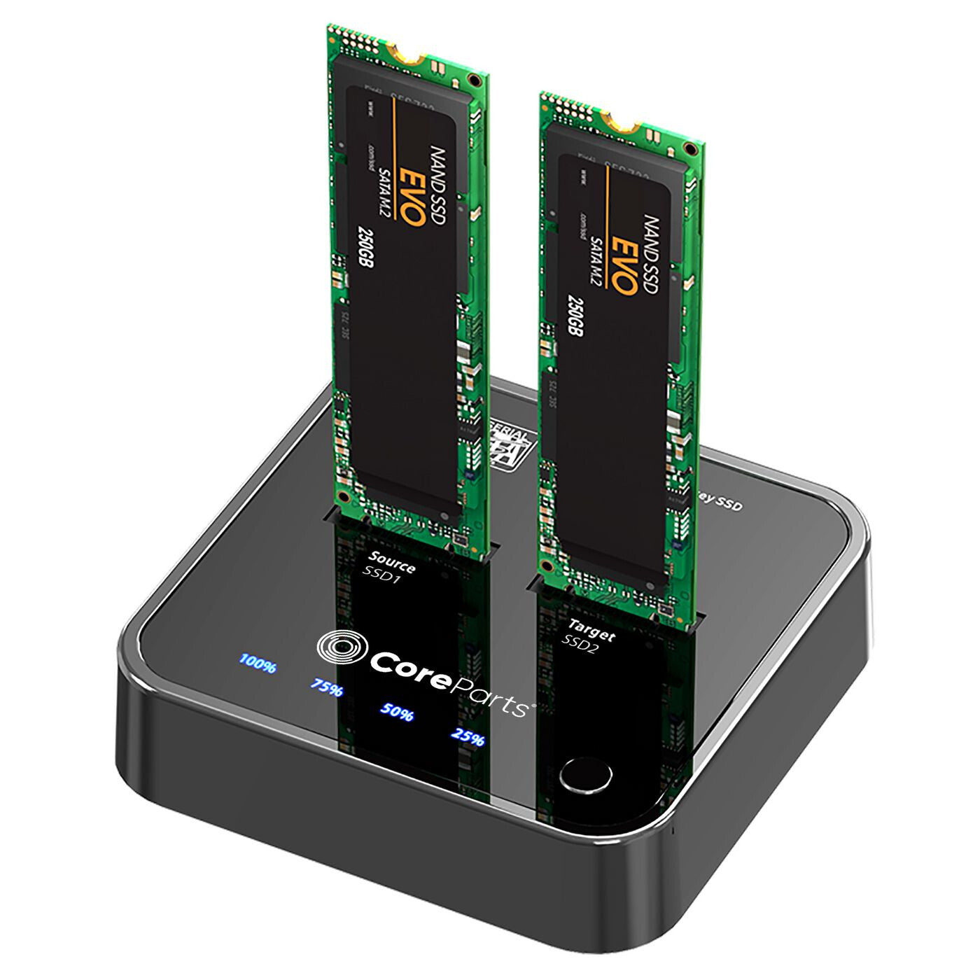 CoreParts MS-CLONER-SATA storage drive docking station USB 3.2 Gen 2 ...